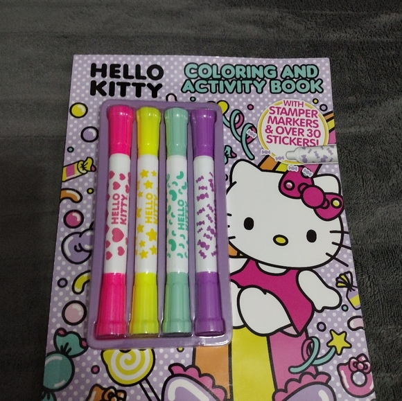 Hello Kitty | Toys | Hello Kitty Coloring Activity Book With 4 Stamp ...